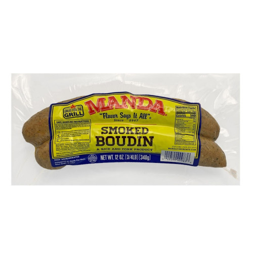 Manda Smoked Boudin 12oz – Authentic Cajun-Style Sausage ...