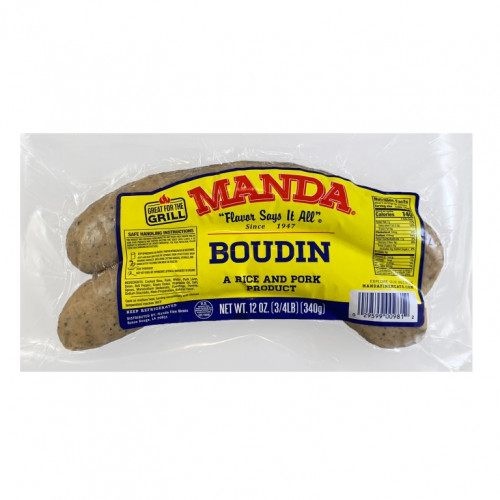 Manda Pork Boudin 12oz 029599009812